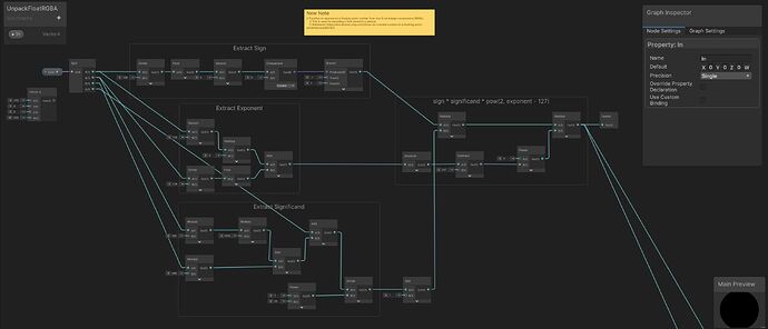 Unpacking Rgba To Float Inside Shader Graph Unity Engine Unity Discussions