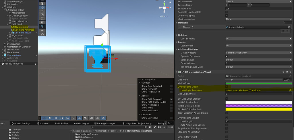 XR Interactor Line Visual - Override Line Origin not working as expected - Unity Engine - Unity ...
