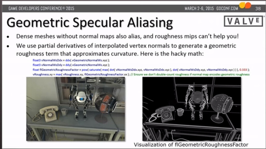 VR AA / Geometric Specular Aliasing (Valves approach?) - Unity Engine - Unity Discussions