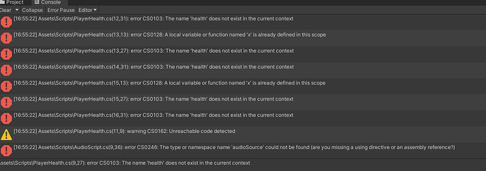 Error Cs1002 Expected Please Help Unity Engine Unity Discussions