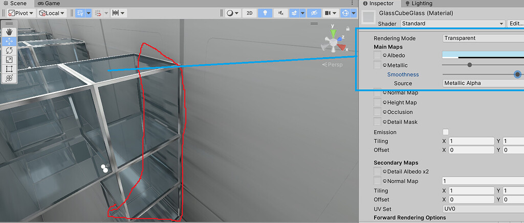 Light does not pass through the glass during baking - Unity Engine ...