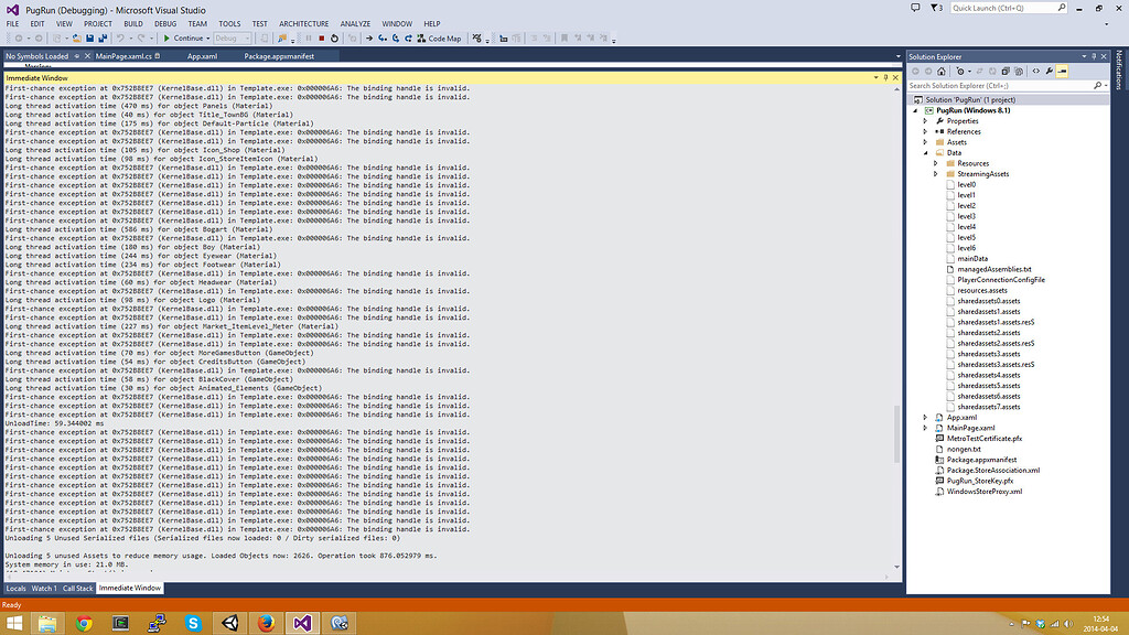 Log Spam: 0x000006A6: The binding handle is invalid - Unity Engine - Unity Discussions