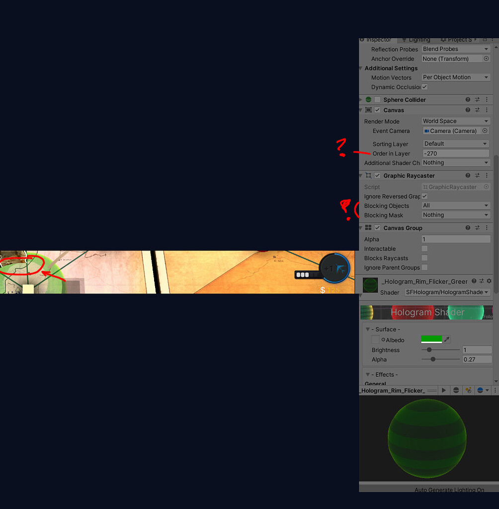 [SOLVED] MyTransparent sphere (hologram shader) hides my sprite... - Unity Engine - Unity ...
