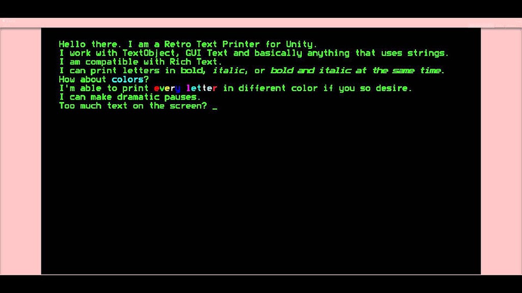 Retro Text Printer [Released] (free version now available) - Community ...