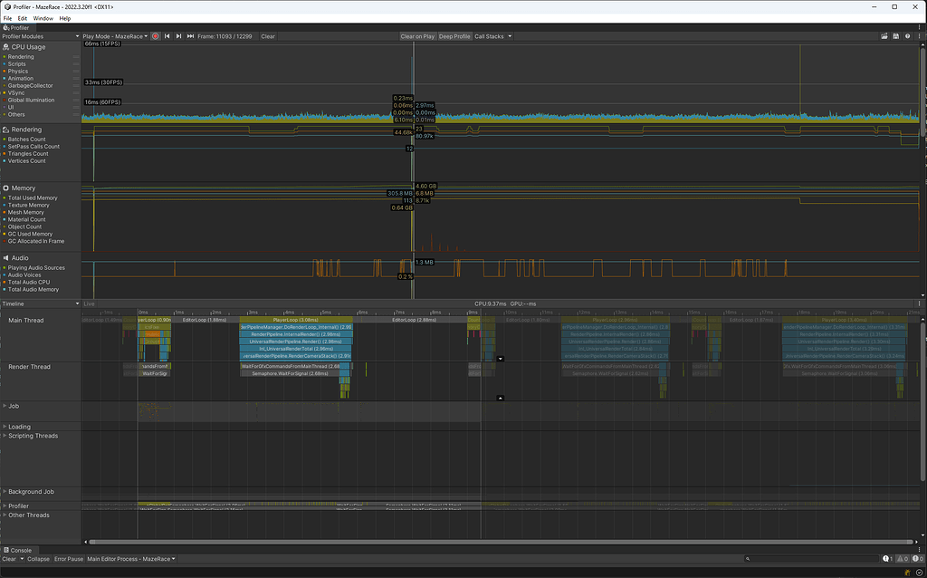 Prohibitive lag spikes using large complex mesh for 3D maze - Unity Engine - Unity Discussions