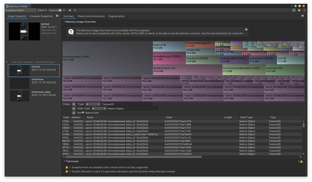 Huge Memory usage of Texture2D from Addressable Assets - Unity Engine - Unity Discussions
