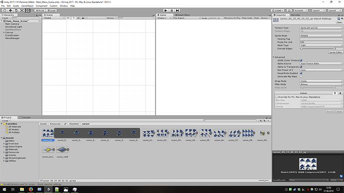 "Invalid texture used for cursor - check importer settings" warning spam since Unity 5.4 update ...