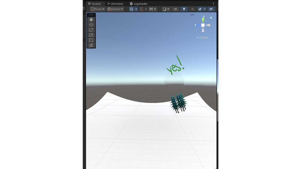 My terrain has a vertex shader, but my terrain tree doesn't interact along with it! - Unity ...