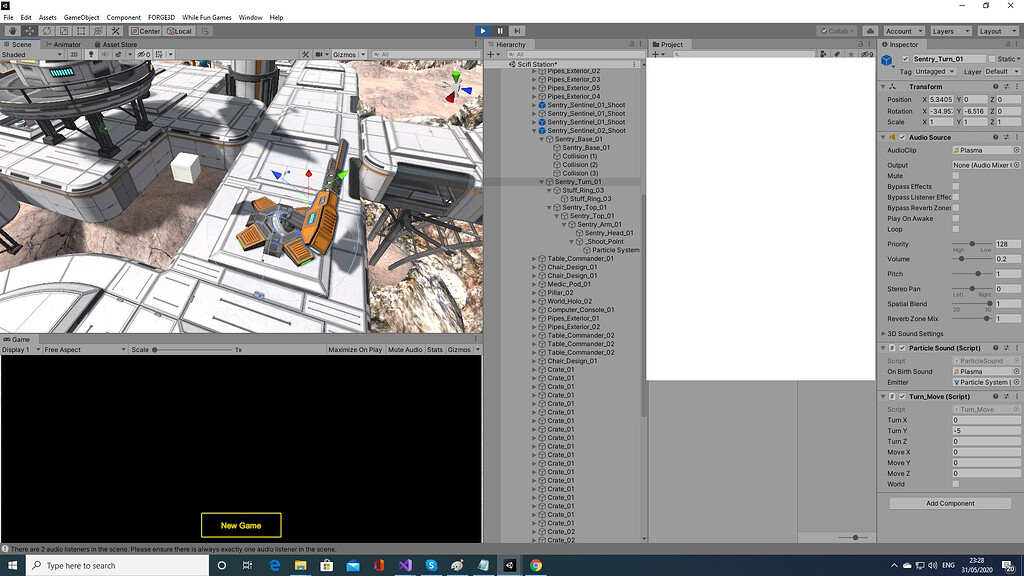 Should turret always hit a target or sometimes to miss ? And how to fix the wrong axis forward ...