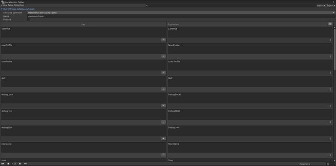 Localization Tables UI too big - Unity Engine - Unity Discussions Localization Tables UI too big - Unity Engine - Unity Discussions