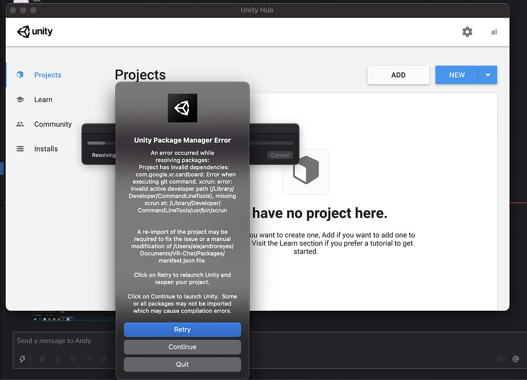 Unity Package Manager Error - Unity Engine - Unity Discussions