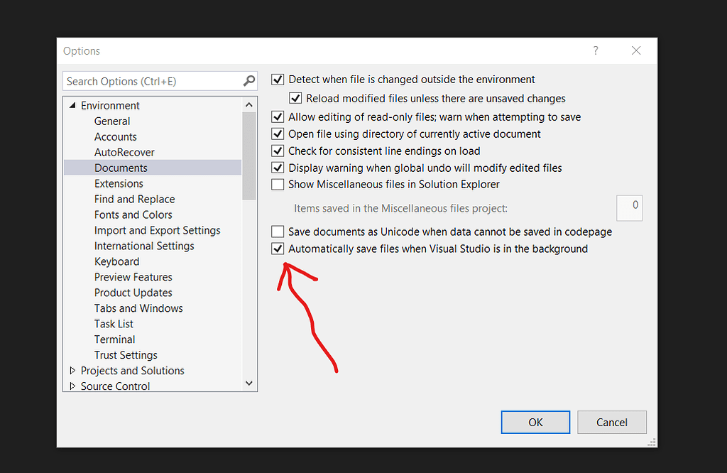 Automatically save scripts when returning to Unity from Visual Studio - Unity Engine - Unity ...