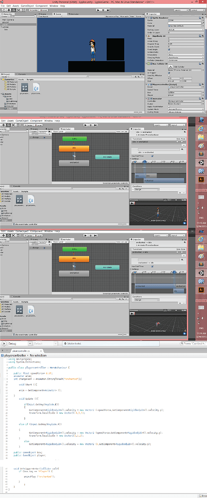 Help :'(!!! anyone knows how to use OnTriggerEnter for Animator controller???? - Unity Engine ...