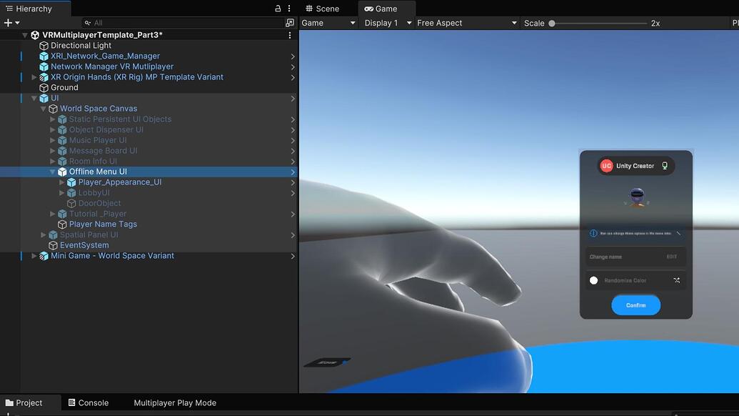 Get started with Unity’s VR Multiplayer Project Template - Technical ...