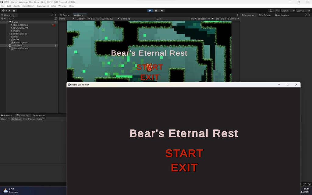 Build Game is Different with the Game in the Editor - Unity Engine ...