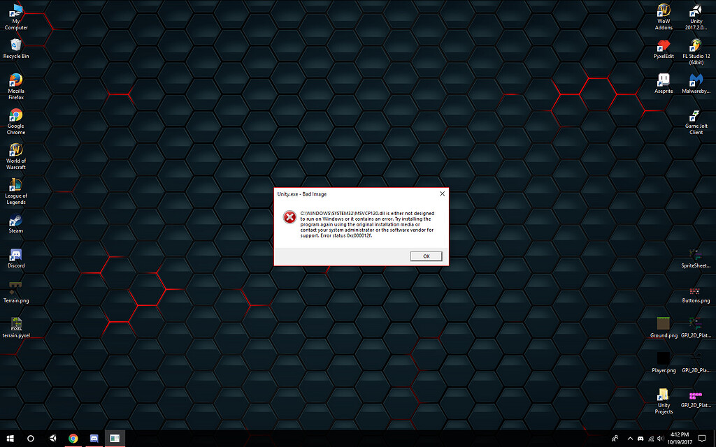 Unity.exe bad image - Unity Engine - Unity Discussions