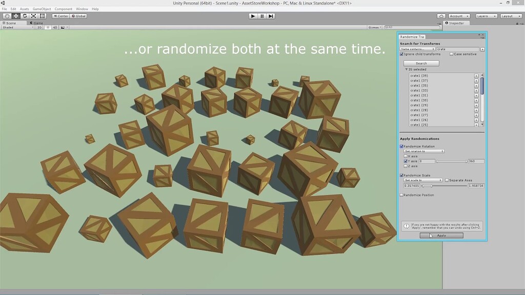 [RELEASED] Randomize Transforms - Easily mass randomize objects in your scene - Community ...