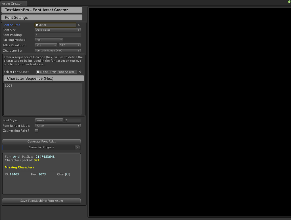 Can not create font asset for Asian languages characters - Unity Engine - Unity Discussions