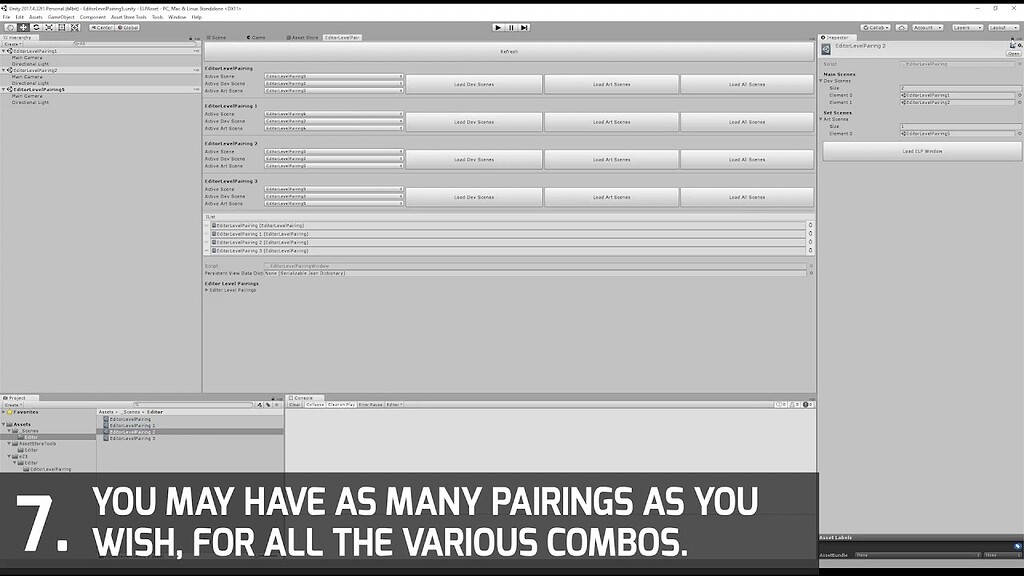 Editor Level Pairing plugin - Community Showcases - Unity Discussions