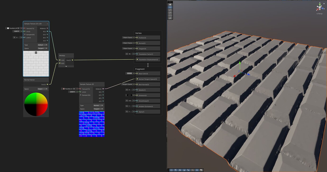 Can anyone tell me how to use the tessellation displacement node in the ...