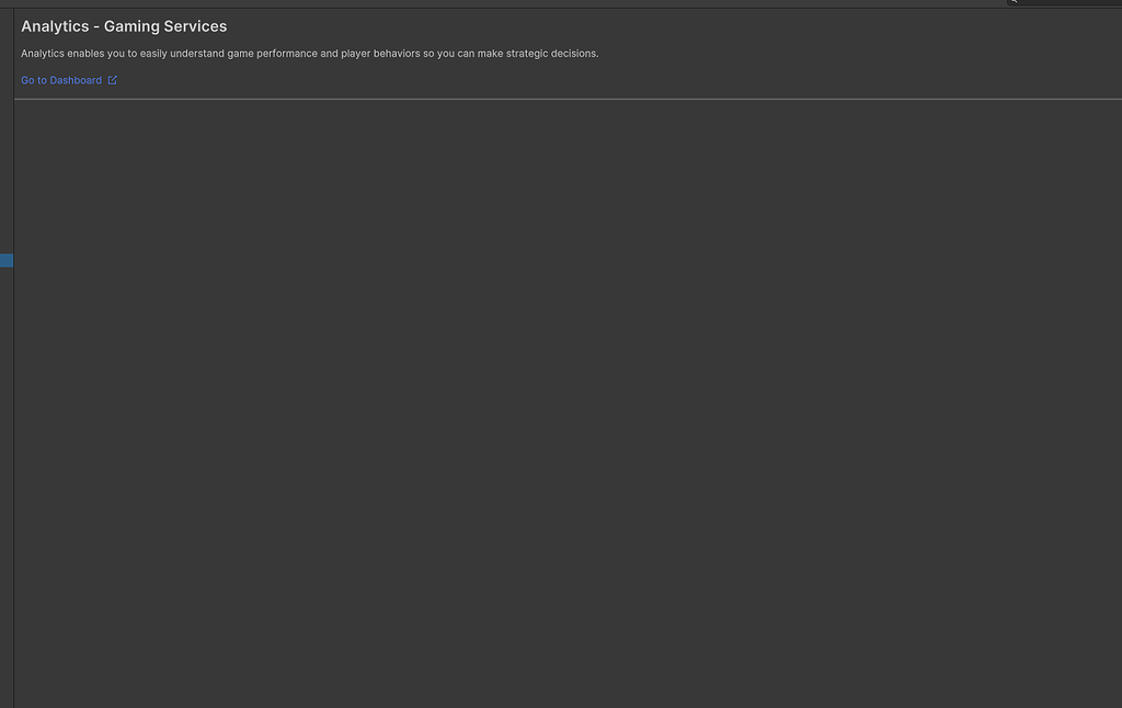 Unity Analytics is Empty In Project Settings - Unity Services - Unity Discussions