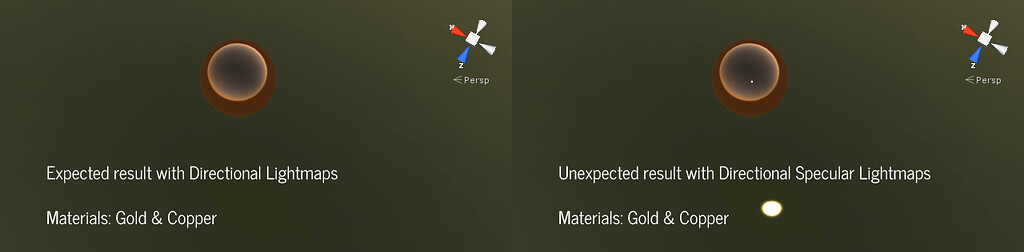 Directional Specular Lightmaps: Bug? (strong Highlights on glossy PBR Materials) - Unity Engine ...