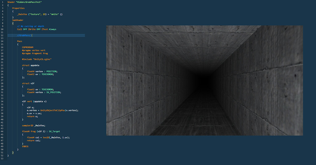 Postprocessing effects break when adding a GrabPass - Unity Engine - Unity Discussions