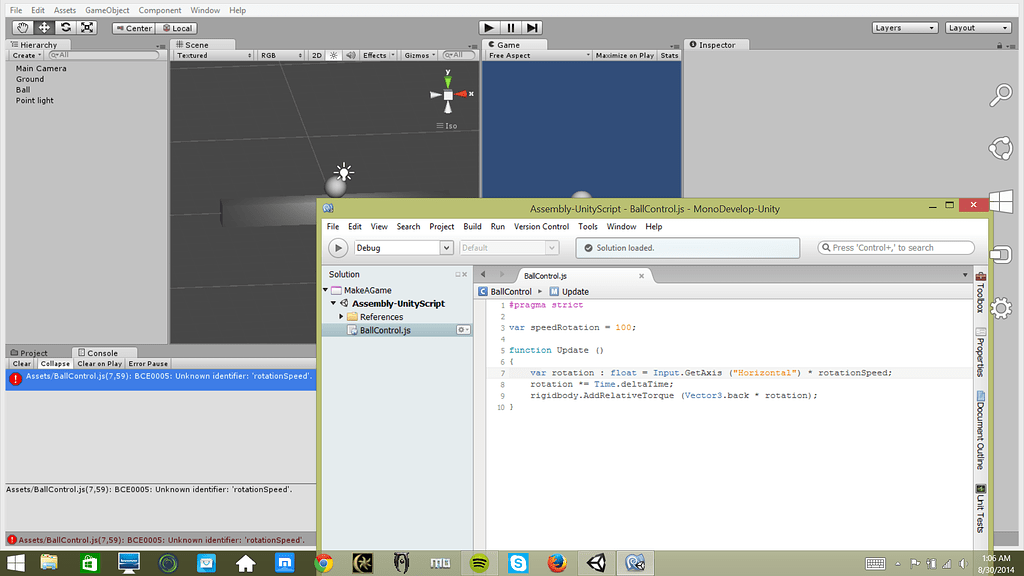 Help needed with (I'm assuming) a basic error code - Unity Engine - Unity Discussions