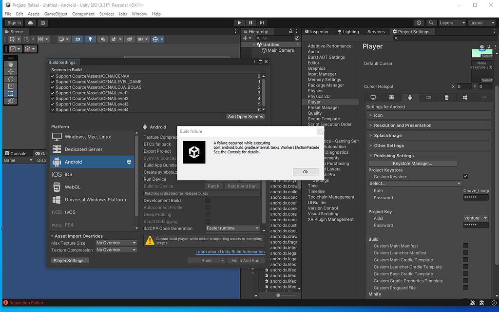 I can't build my game - Unity Engine - Unity Discussions