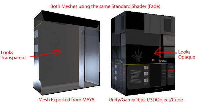 Standard Shader (fade) doesnt display correctly on rigged mesh - Unity ...