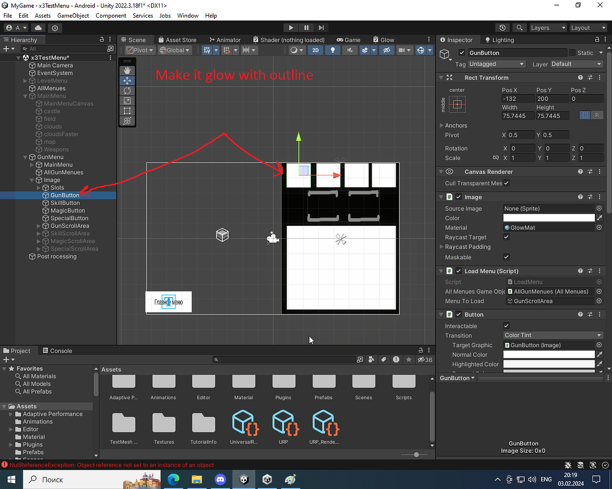 How to make specific Canvas (ui) image glow (and optionally make outline around it)? - Unity ...