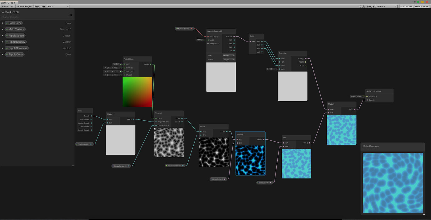 2D Moving Water Shader using Shader Graph - Unity Engine - Unity ...
