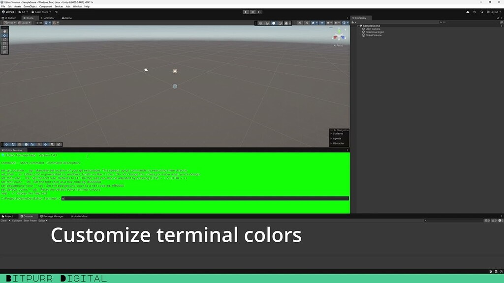 Editor Terminal - Run commands from an Editor window - Community Showcases - Unity Discussions