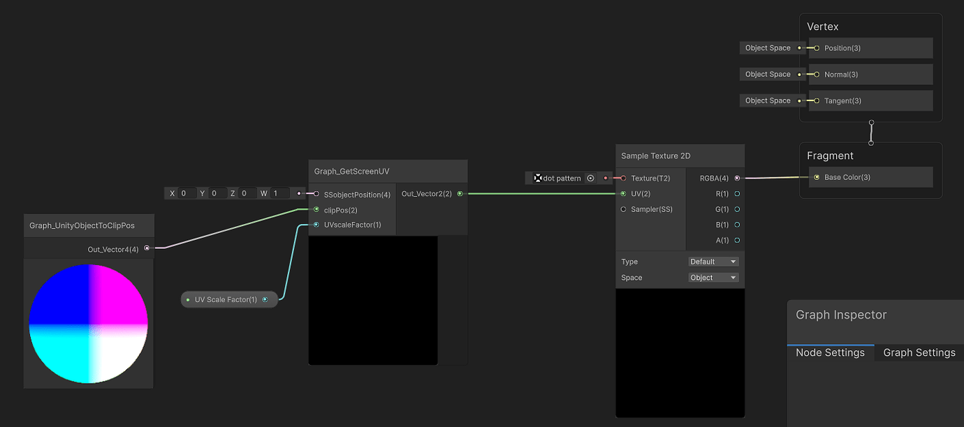 Getting textures with screen-space UV to scale with camera distance in shader graph - Unity ...