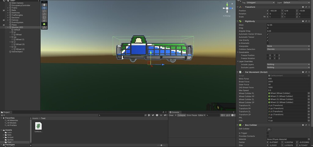 Why do the Unity Collider Wheels keep flying up endlessly? Help please - Unity Engine - Unity ...