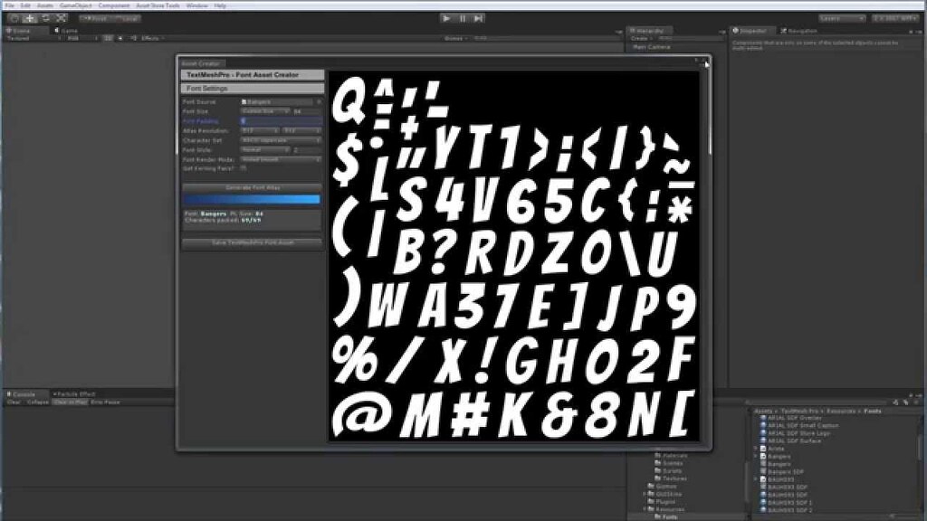 Text. Adding custom graphics to bitmap font assets. Missing Feature - Unity Engine - Unity ...