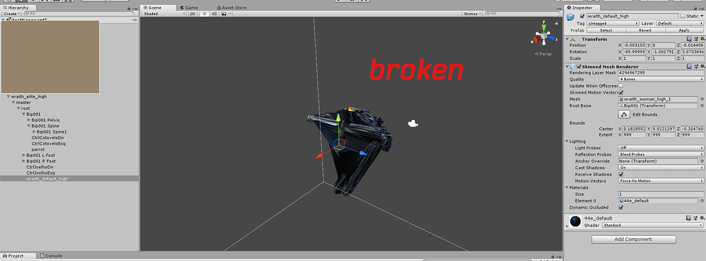 SkinnedMesh invisible on play/broken - Unity Engine - Unity Discussions