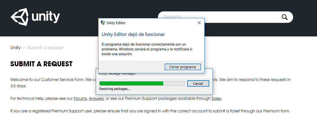 I can´t run Unity 2017.2 version - Unity Editor Error - Unity Engine ...