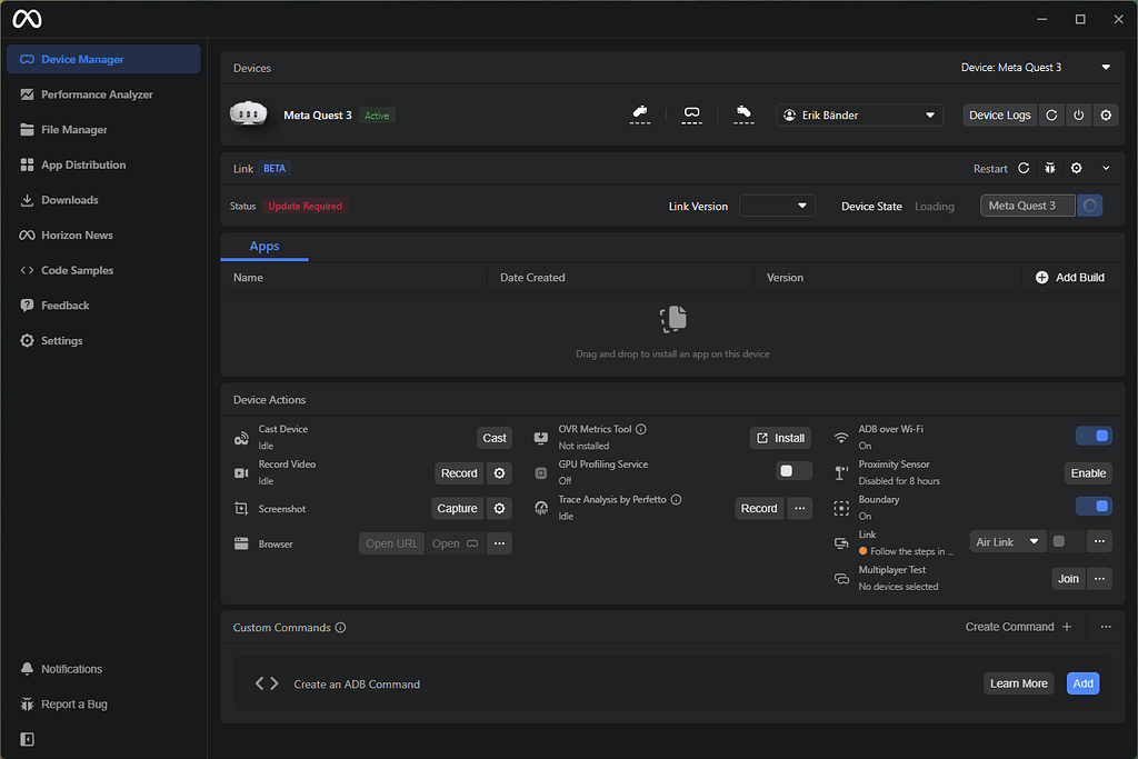 Has anyone ever managed to get ADB over Wi-Fi working on a Meta device ...