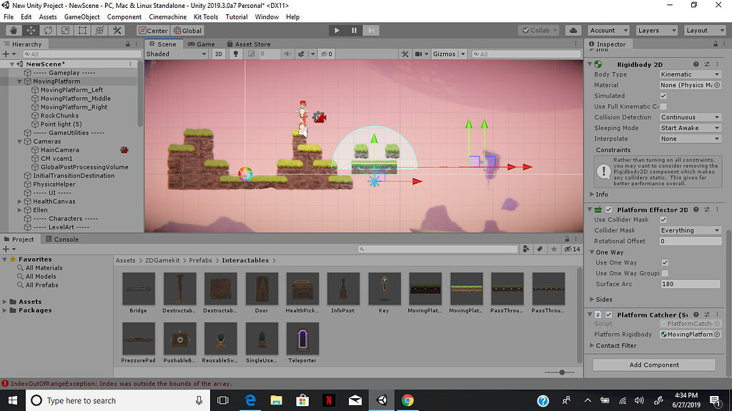 Trouble with moving platform (nodes) - Unity Engine - Unity Discussions