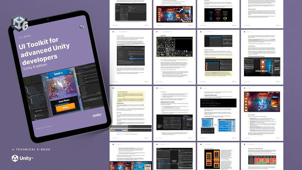 New e-book for UI artists/designers and programmers: UI Toolkit for advanced Unity developers ...