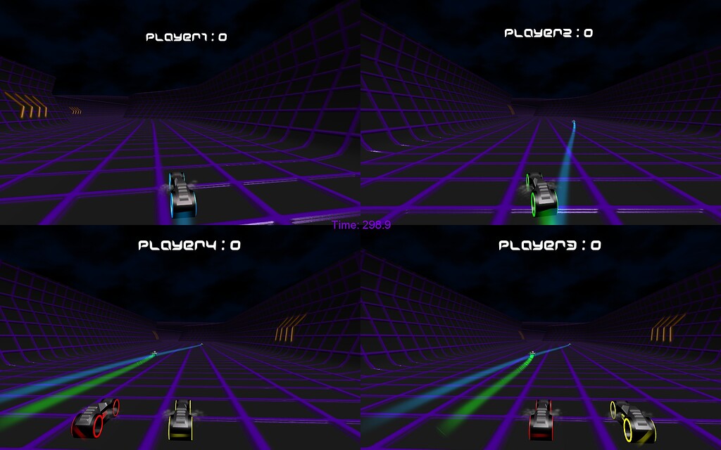 4 Player Tron Game! - Community Showcases - Unity Discussions