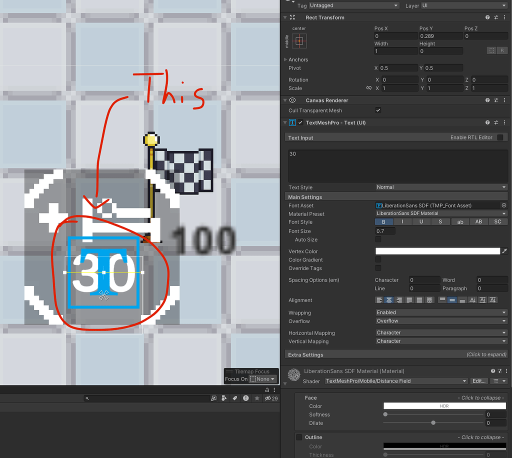 Weird T mark appears with TextMesPro - Unity Engine - Unity Discussions