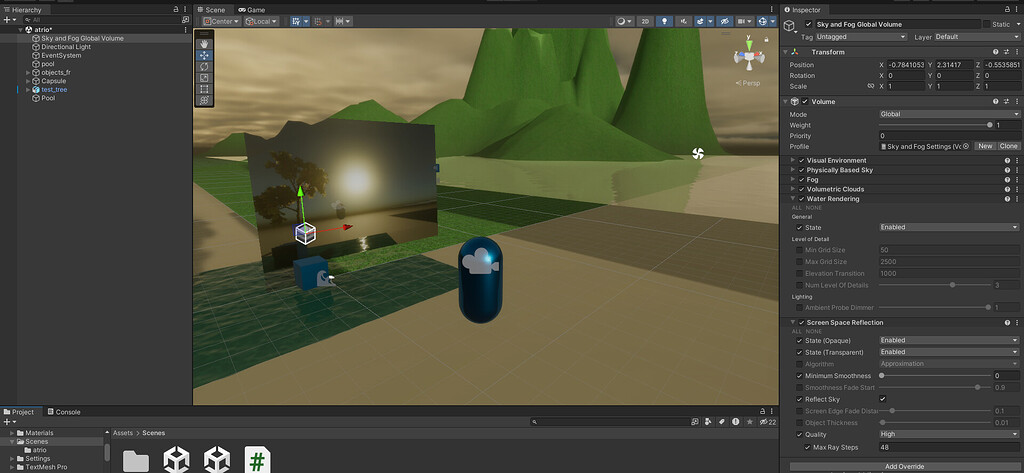 Ssr And Hdrp Water Surface Visible And Working In Editor And Game Preview But Not In The Build