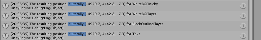 Rect Transform position not updating correctly, but print statements show correct values - Unity ...