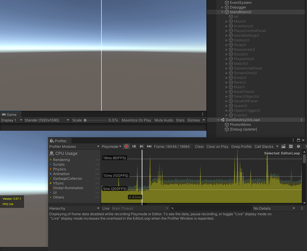 Editor loop takes much fps drop even when Gameobject is inactive. - Unity Engine - Unity Discussions