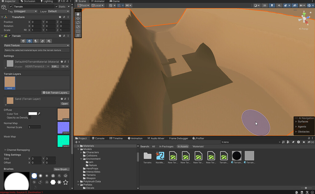 Terrain texture painting produces NaN/black screen - Unity Engine - Unity Discussions