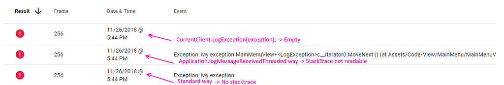User Reports - No stacktrace for exceptions - Unity Services - Unity Discussions