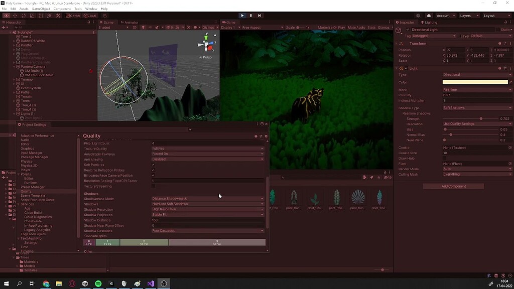 Shadows are only rendered when I zoom in with the player or with the ...
