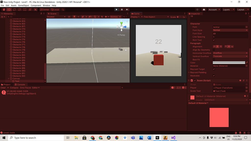 End Game error from Brackeys tutorial. - Unity Engine - Unity Discussions